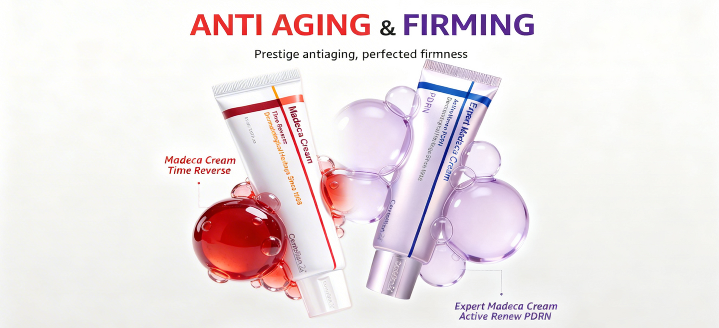 Madeca Cream Time Reverse vs. Expert Madeca Cream Active Renew PDRN ...